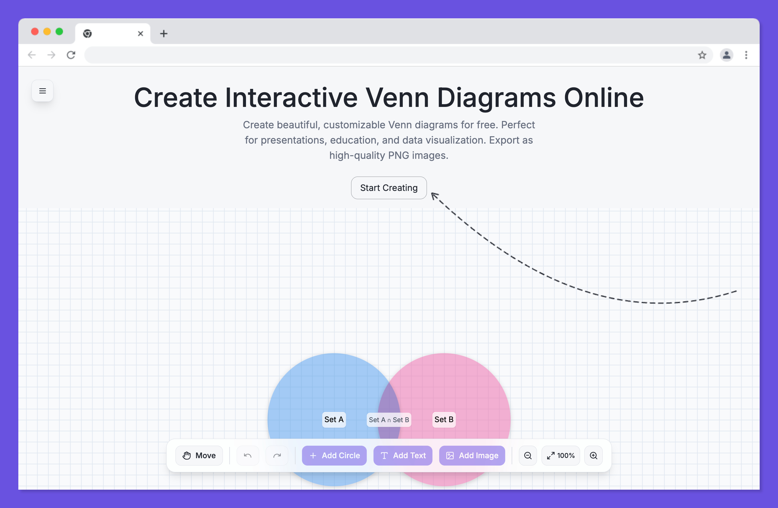 Free Online Interactive Venn Diagram Maker (No Sign-Up)